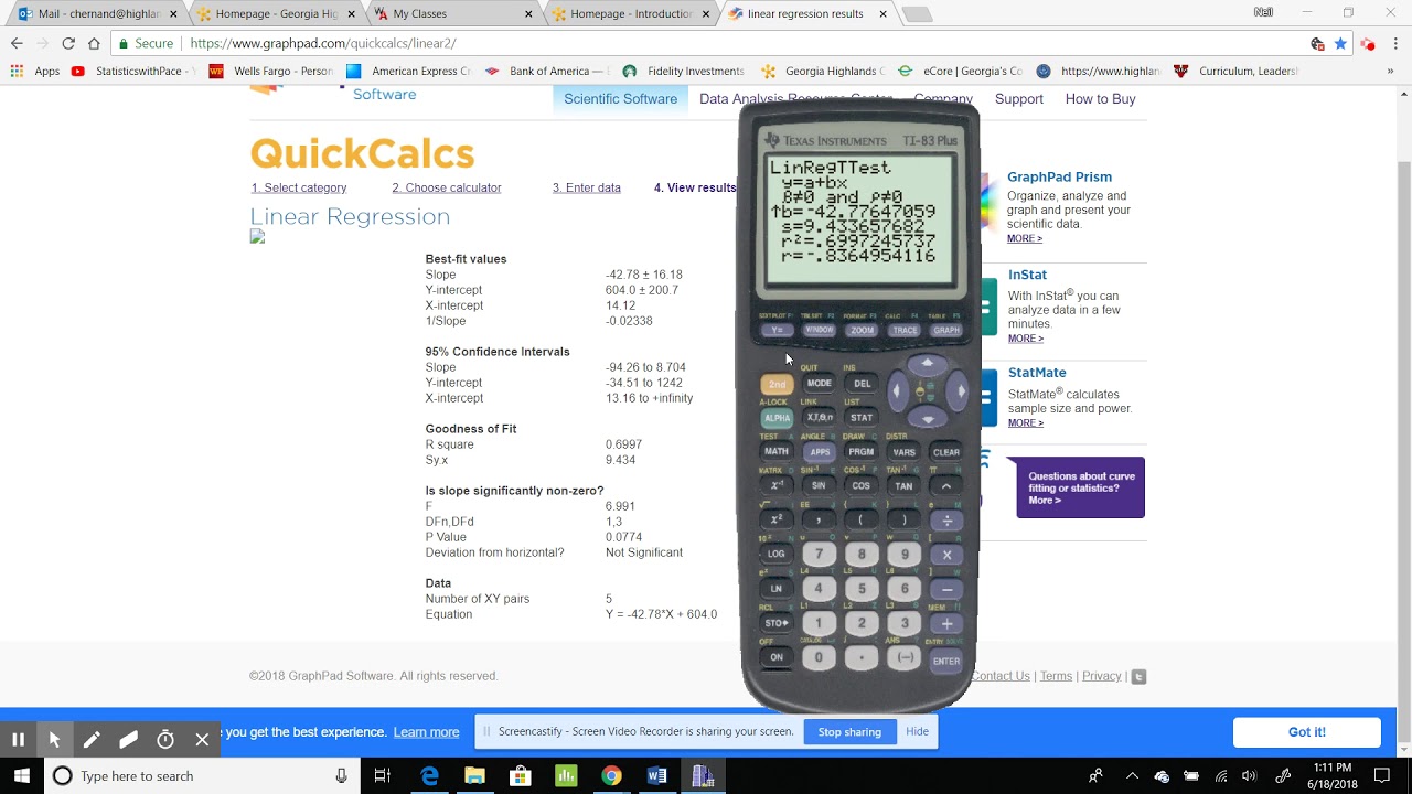 Practice Problem for Regression - YouTube