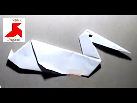 How to make origami PELICAN from A4 paper - YouTube