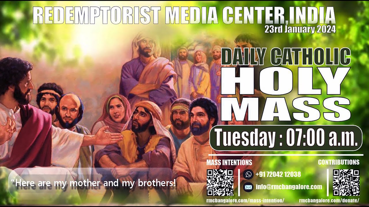 Catholic Holy Mass - 23rd January, Tuesday - YouTube