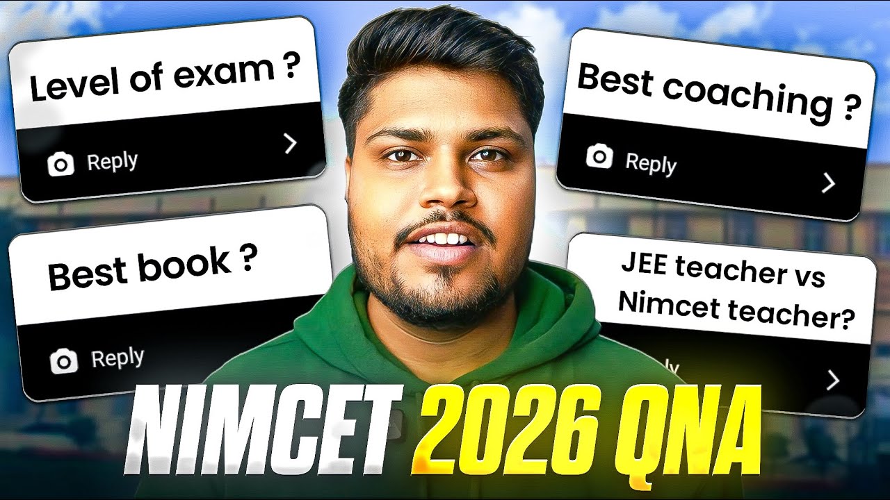 NIMCET 2026 Q&A for Beginners | Self Study, Books, Best Coaching, JEE ...