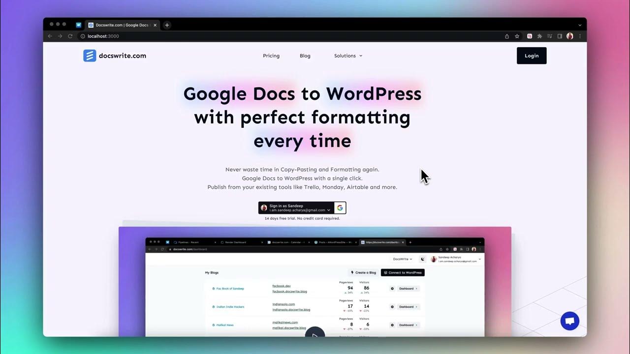 Easiest way to publish Google Docs to WordPress - YouTube