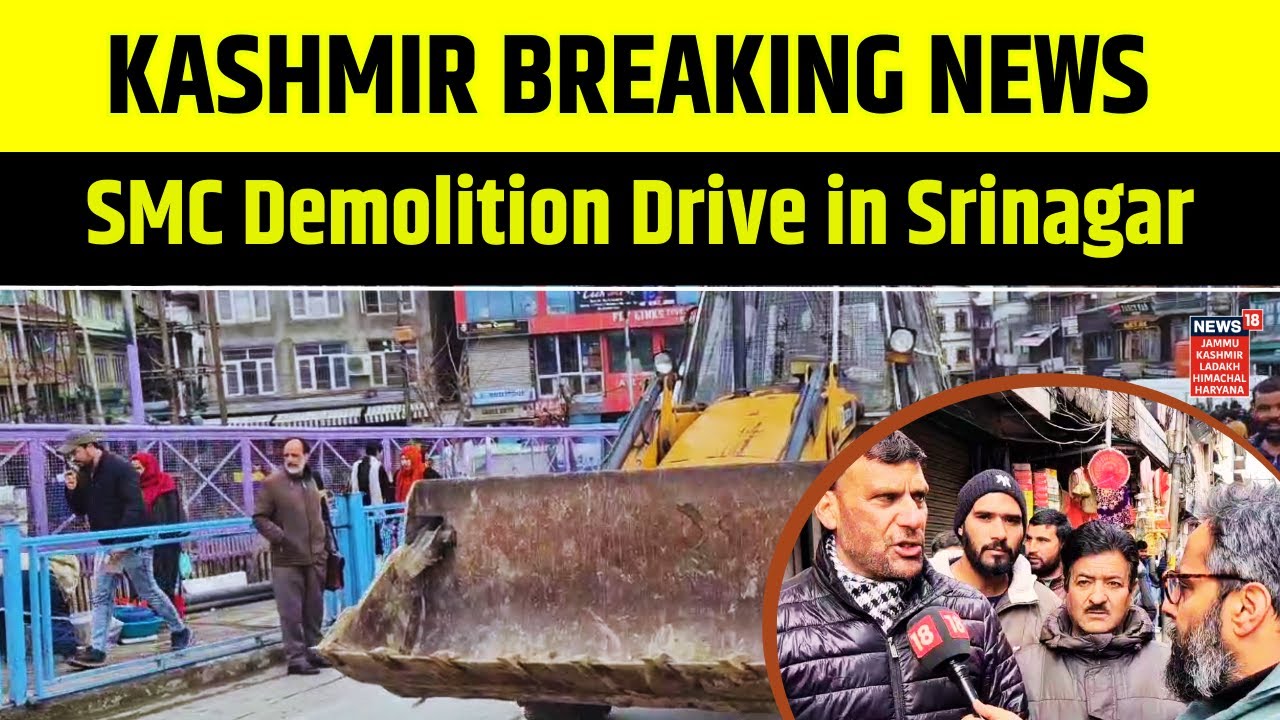 SMC Demolition Drive in Srinagar | Jammu Kashmir News | Lal Chowk ...