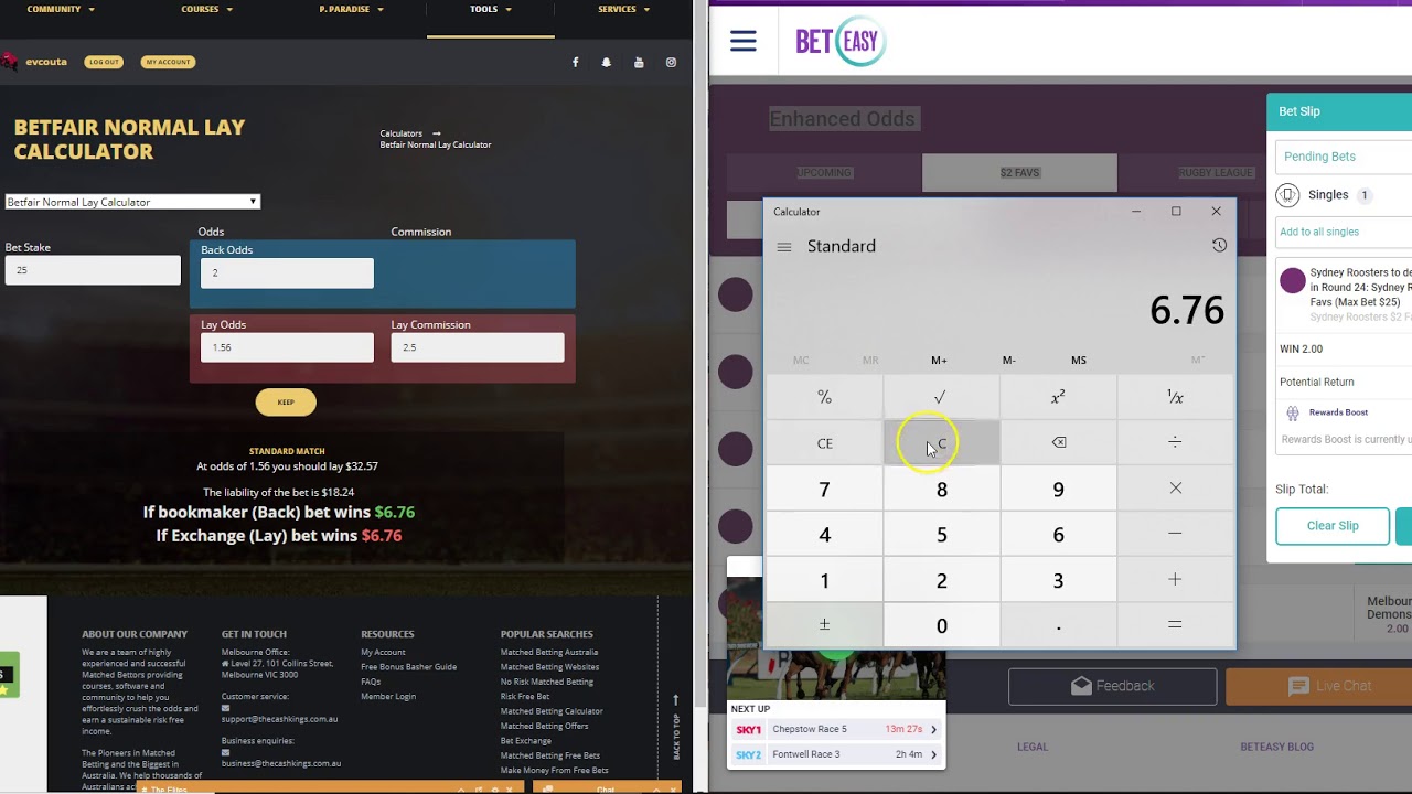 Guaranteeing Profits Using Betfair + Explanation Of More Advanced ...