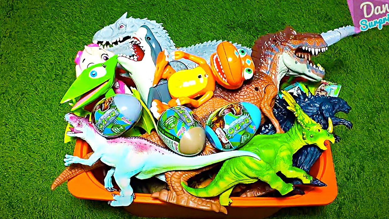 Box of Dinosaurs - T-Rex, Inodminus Rex, Triceratops, Ankylosaurus ...