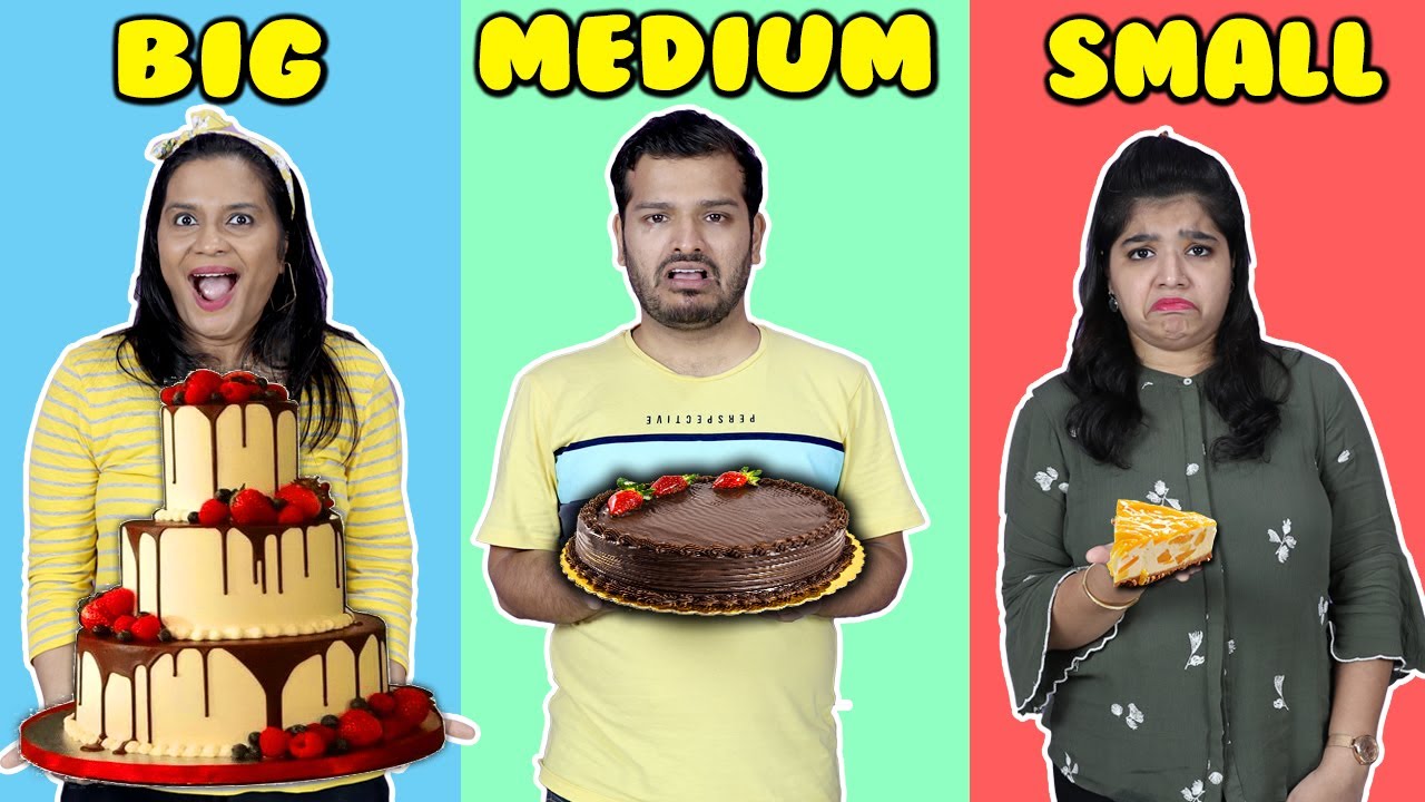Big Vs Medium Vs Plate Small Challenge I Hungry Birds - YouTube