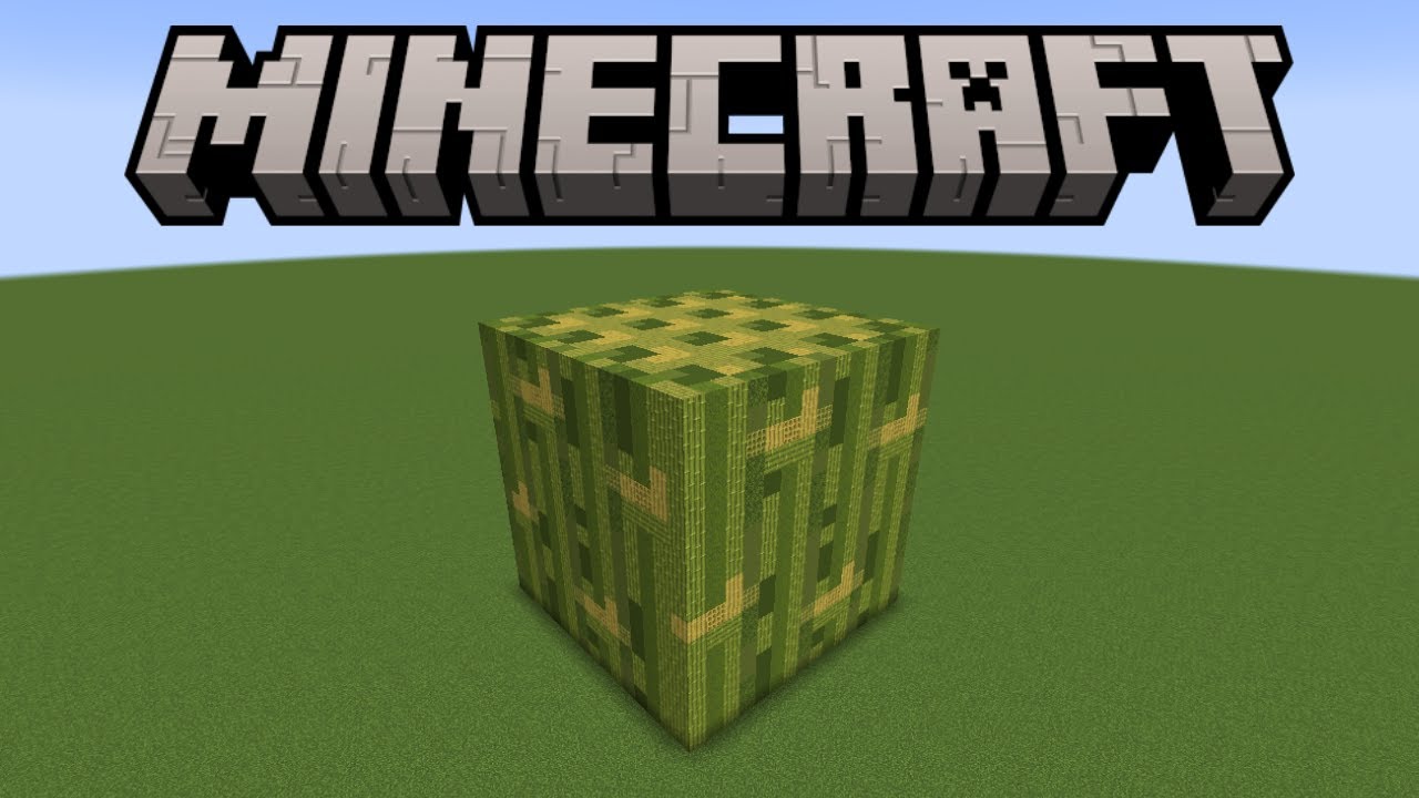 How To Build Giant Bamboo Block In Minecraft - YouTube