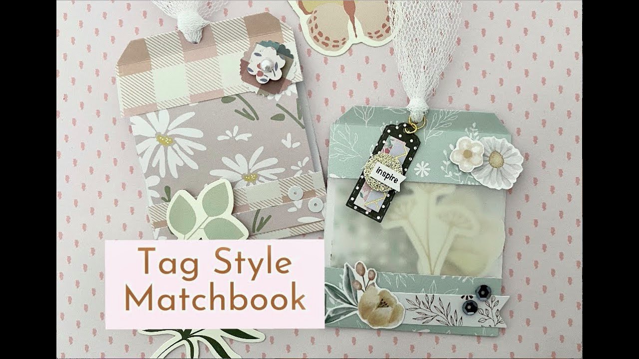 Tag Style Matchbook | Use your paper scraps or 6x6 paper | Make in any ...