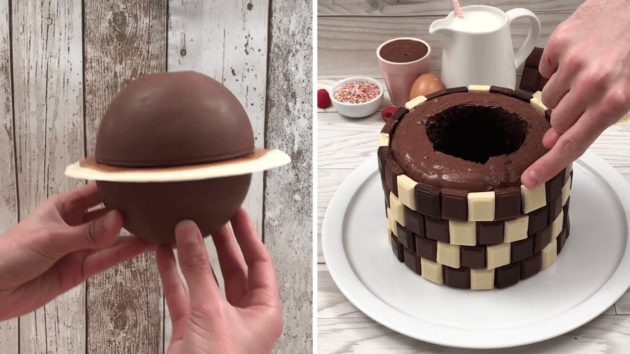 Chocolate Decorations 🍫 Frozen Dome 🍨Tiramisu Saturn 🪐 Chocolate ...