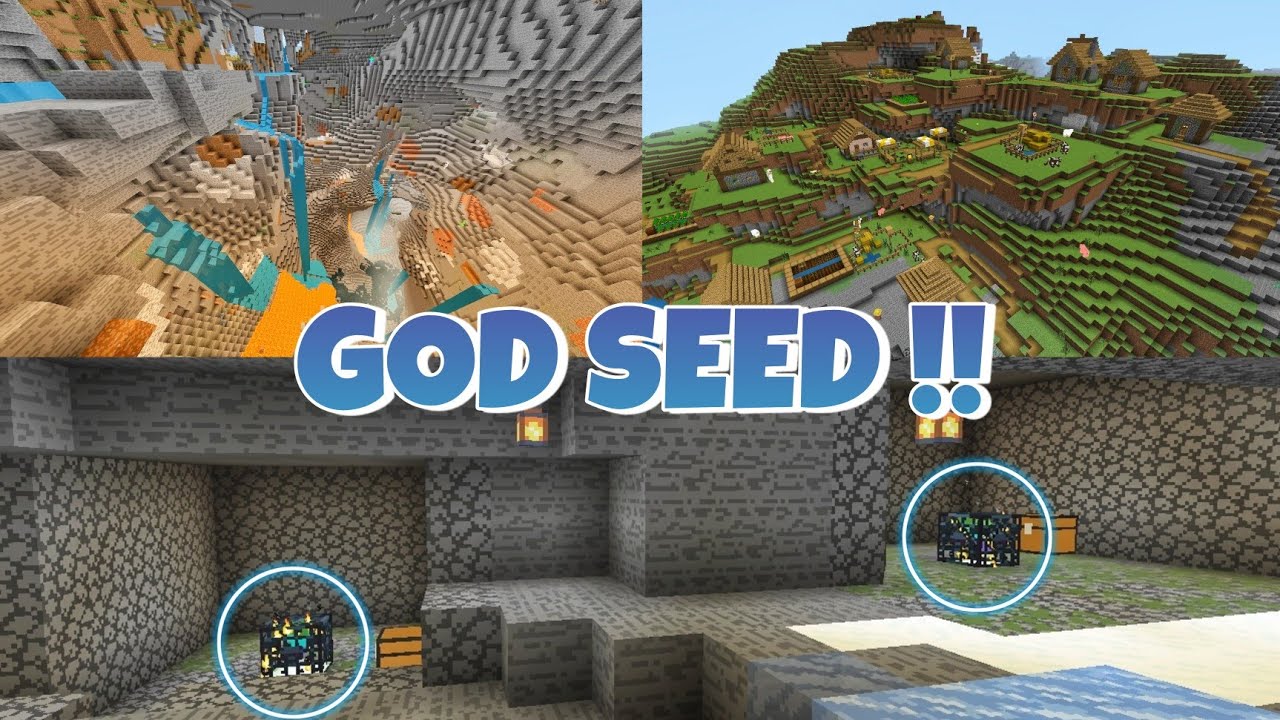 GOD SEED for Bedrock 1.19 | Best Survival Seed With Double Monster ...