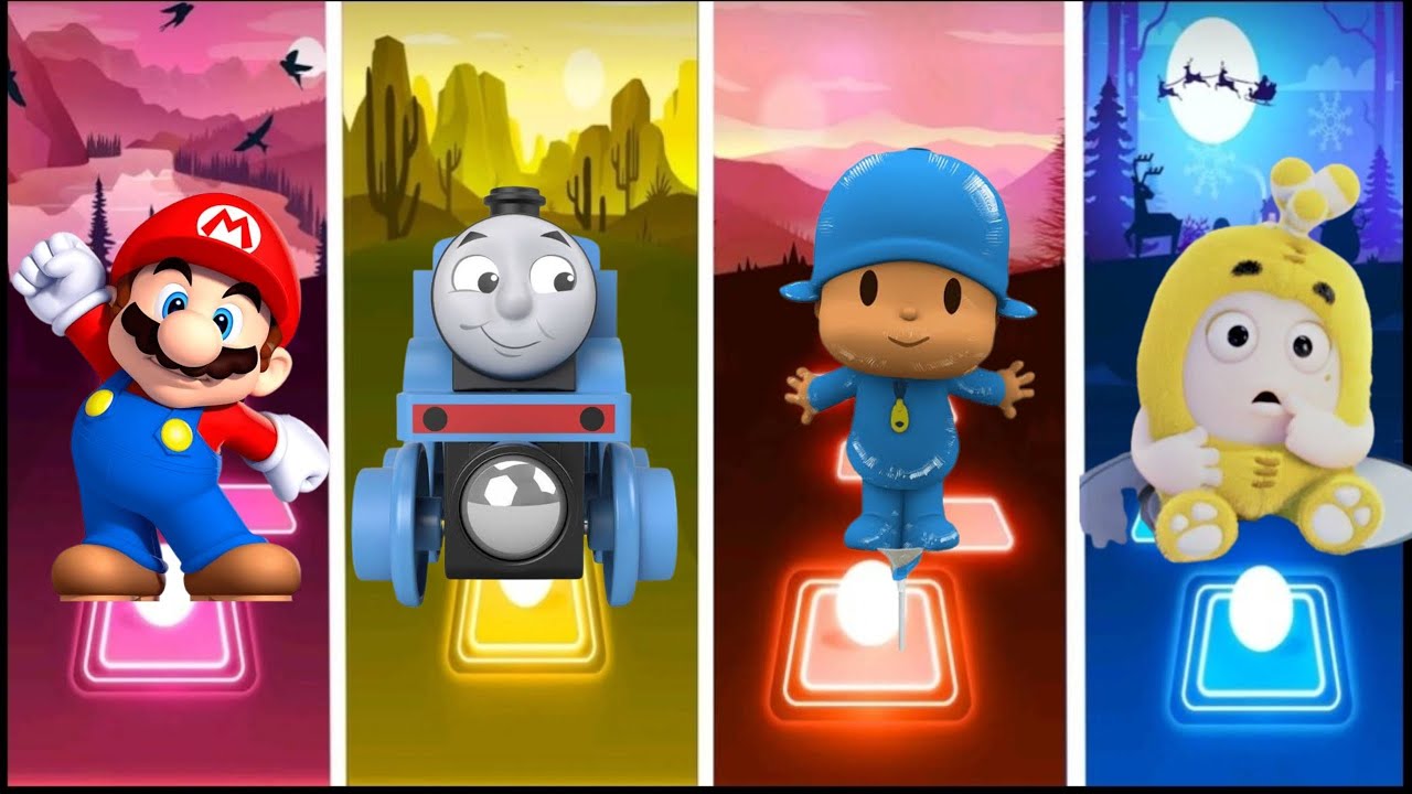 Super Mario 🆚 Thomas Train 🆚 Pocoyo 🆚 Odbods. 🎶 Who Is Best? - YouTube