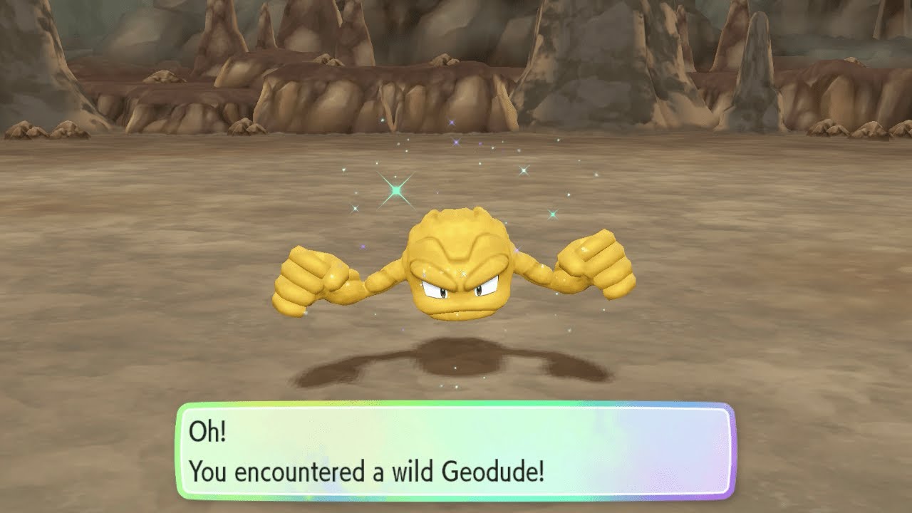Shiny Geodude Let's Go Eevee - YouTube
