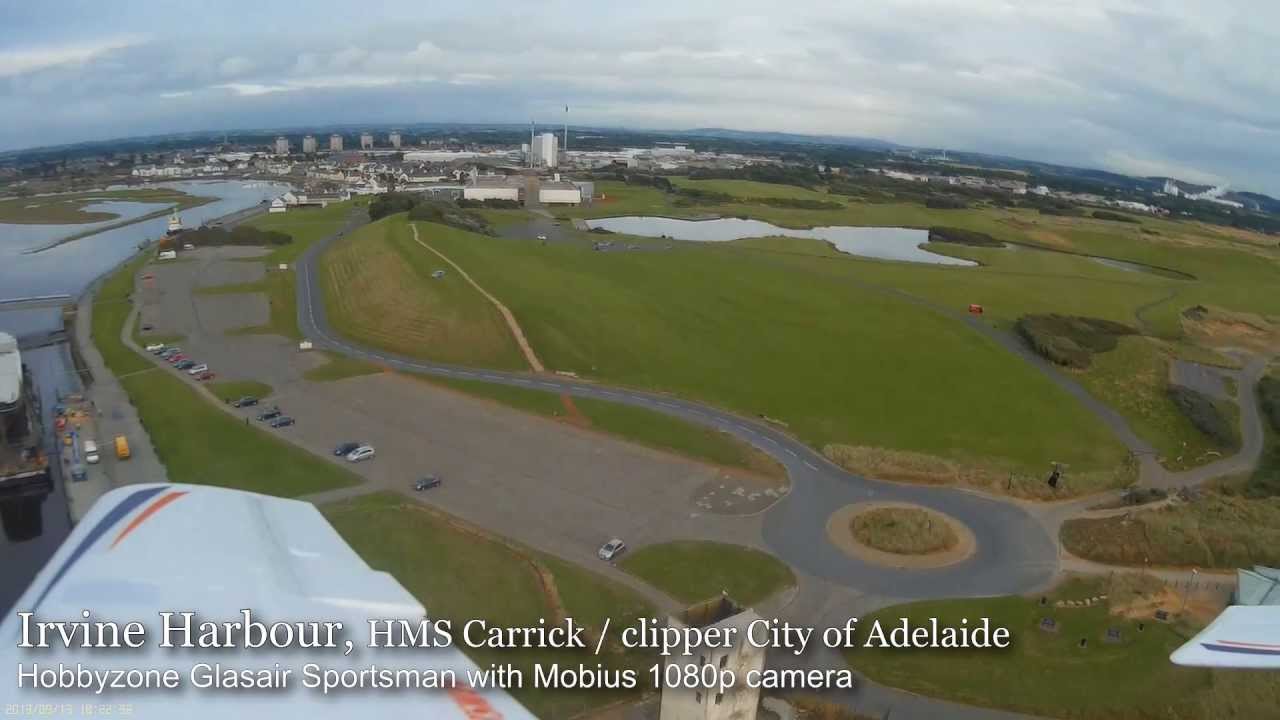 Irvine harbour/beachpark HMS Carrick / clipper City of Adelaide - YouTube