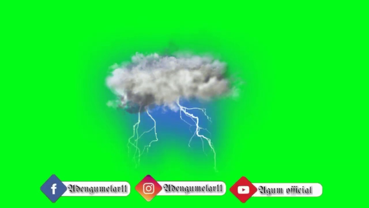 Green secreen terbaru awan dan petir - YouTube