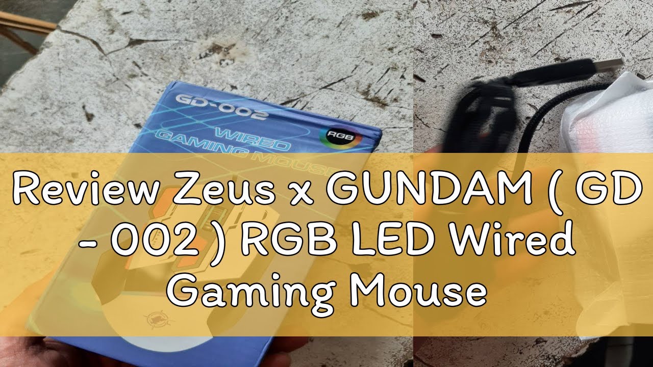 Review Zeus x GUNDAM ( GD - 002 ) RGB LED Wired Gaming Mouse Neo Zeon ...