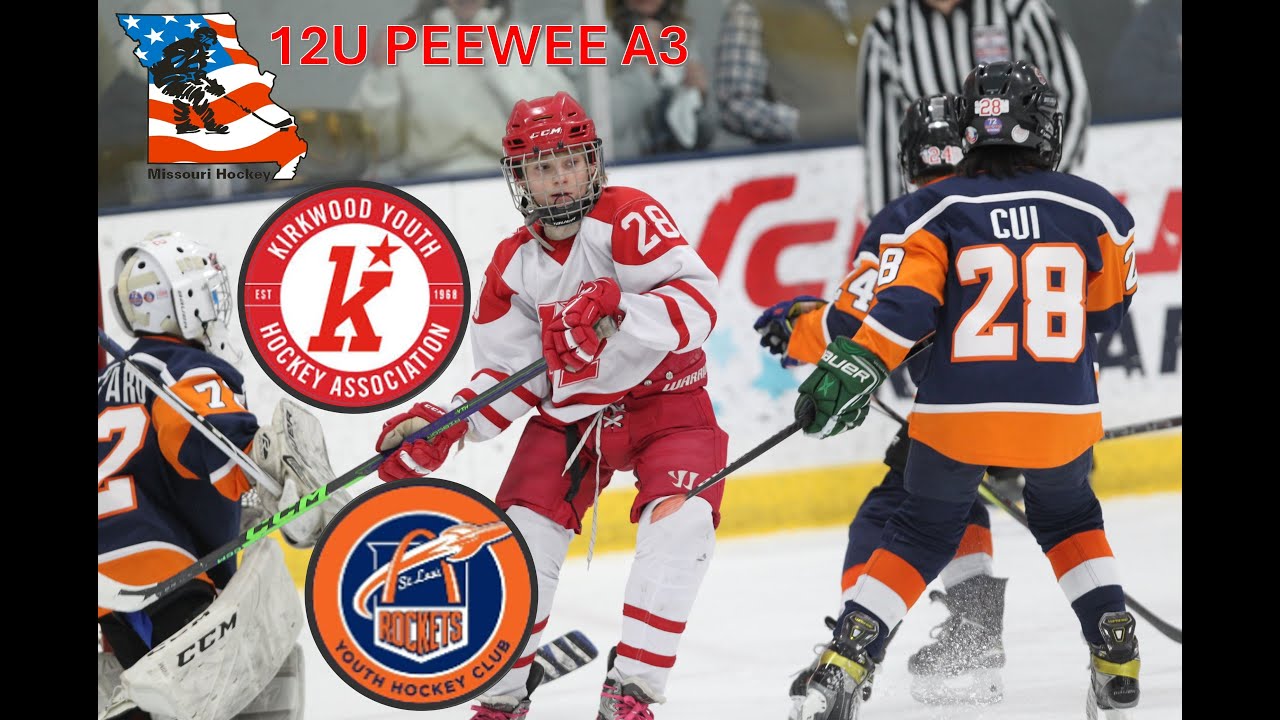 St. Louis Rockets vs Kirkwood Stars 12U Peewee A3 Missouri Hockey Youth ...