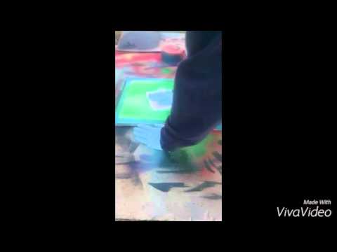 Spray Paint Art: Green Forest