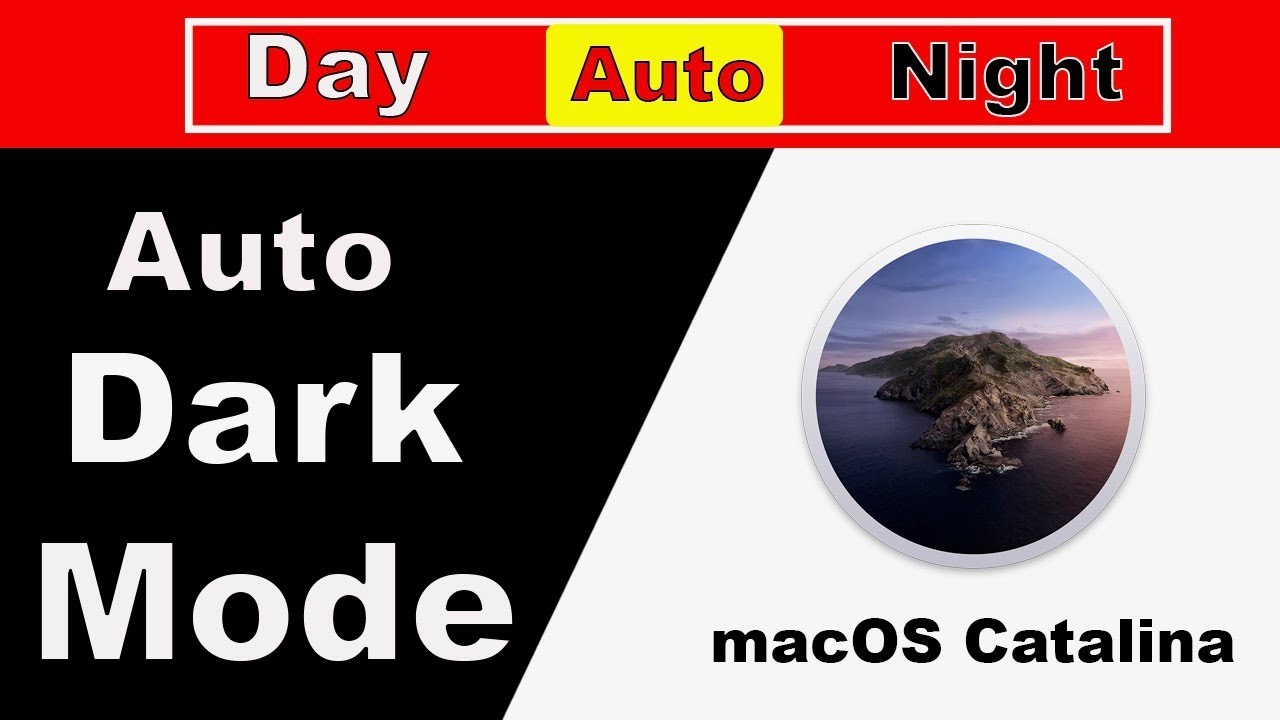 How to enable Auto Dark mode on macOS Catalina 10.15 | macOS Catalina ...