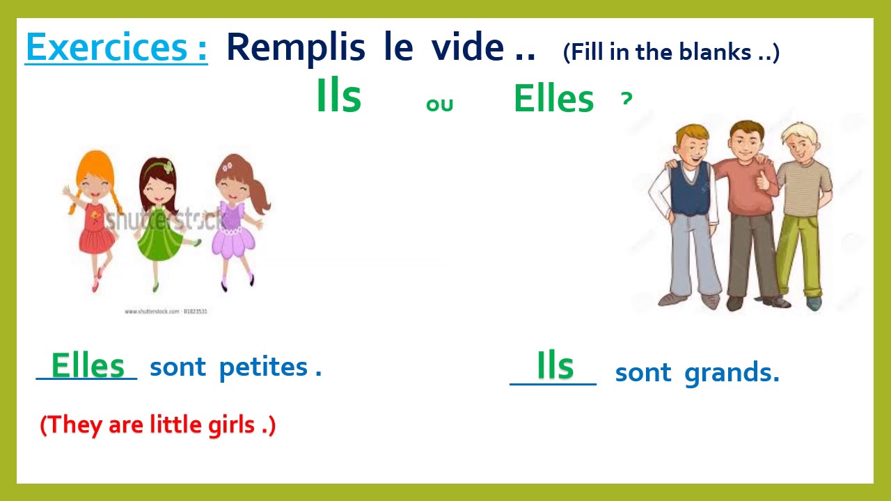 EB3 Leçon 5 Le verbe Etre Exercices sur les pronoms sujets - YouTube