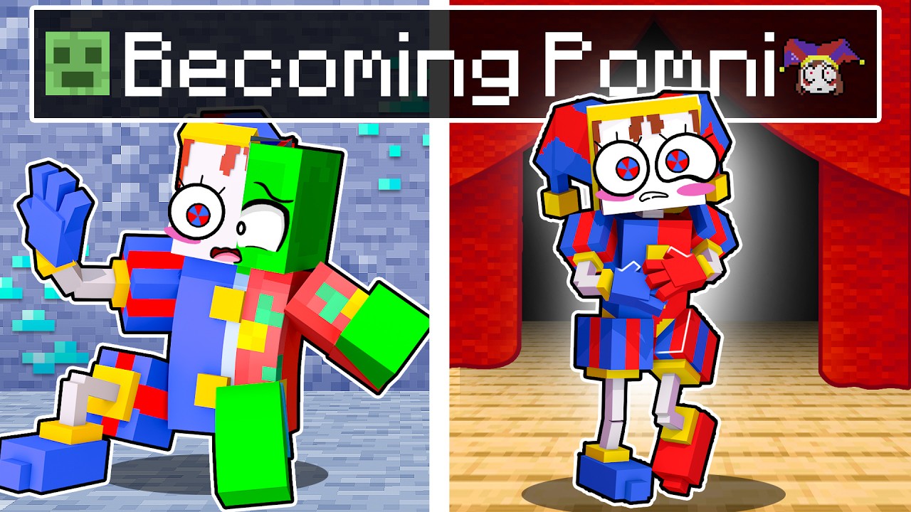 Becoming POMNI in Minecraft! - YouTube