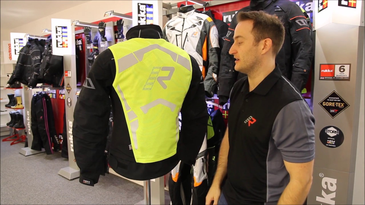 RUKKA High Vis Motorcycle Vest Review - YouTube