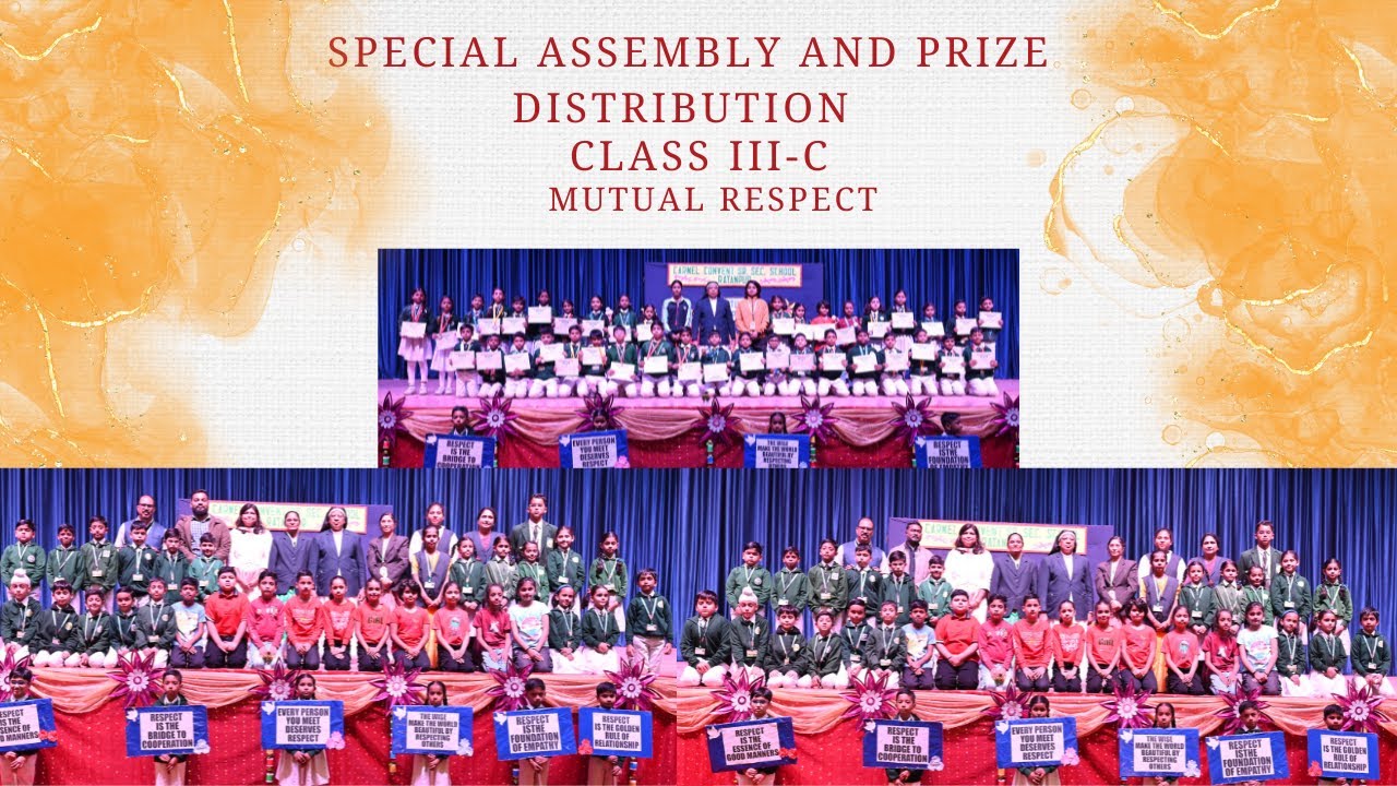SPECIAL ASSEMBLY | MUTUAL RESPECT |CLASS-III C|PRIZE DISTRIBUTION ...