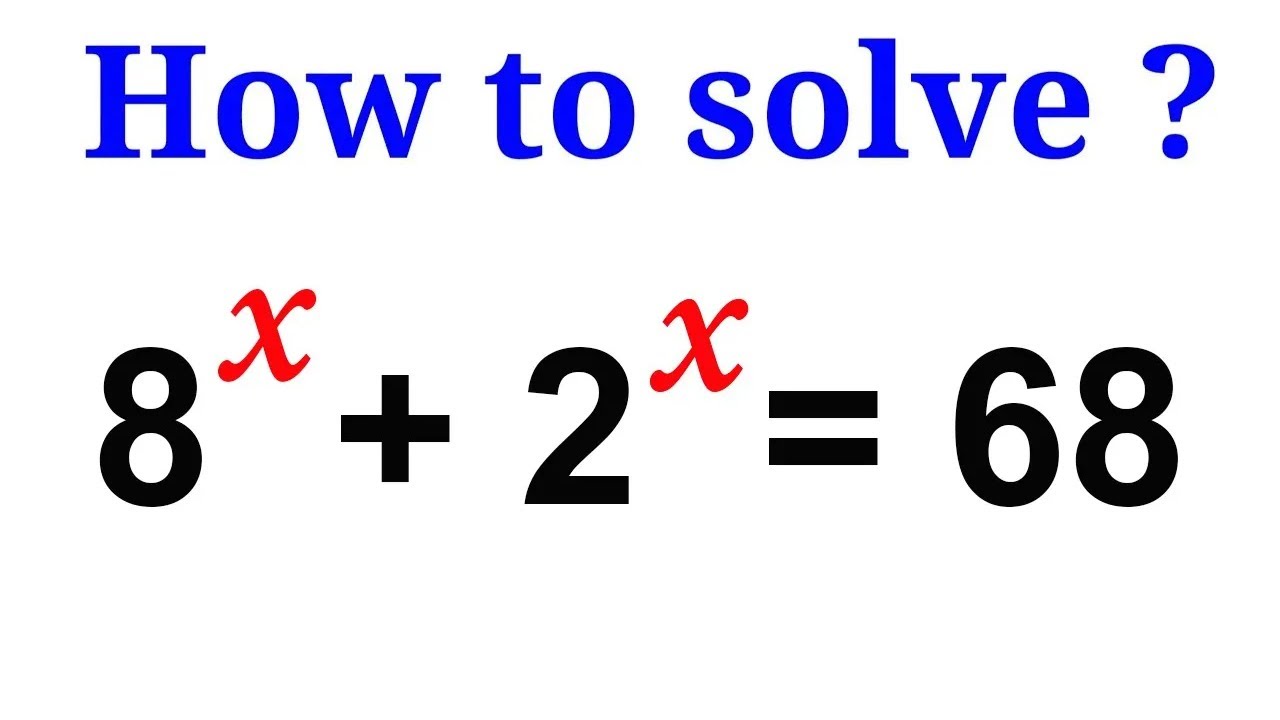 World International Maths Olympiad Question | Algebra - YouTube