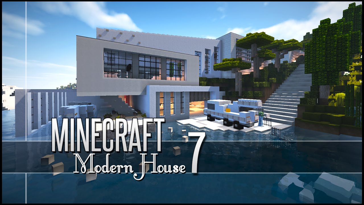 Modern Minecraft Builds Showcase - Modern House 7 (RiverSide) - YouTube