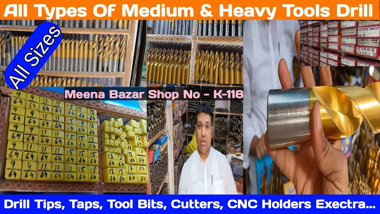 All Types Of Drill Tips | Taps | Tool Bits | Cutters | CNC Holder Etc ...