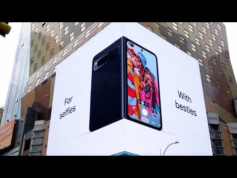 Google- Pixel Fold Billboard Takeover - YouTube