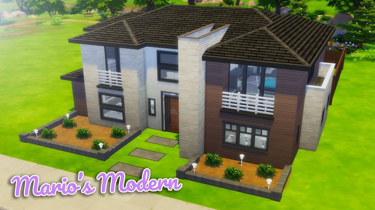 Mario's Modern // Sims 4: Speed Build - YouTube