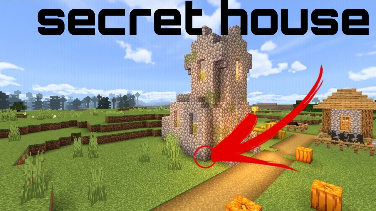 Hidden Secret room in Minecraft village - YouTube