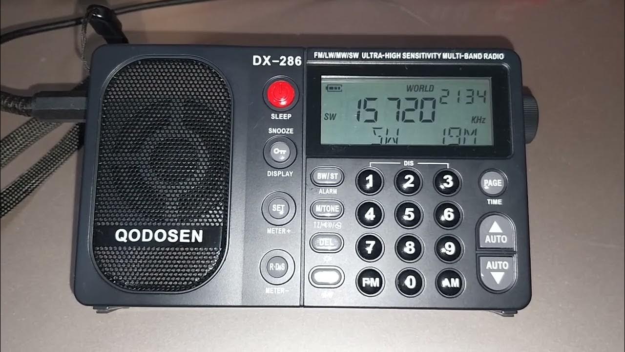 Qodosen DX-286 vs XHDATA D-808 RNZ Pacific 15720 khz desde Las Heras, Mendoza, Argentina - YouTube