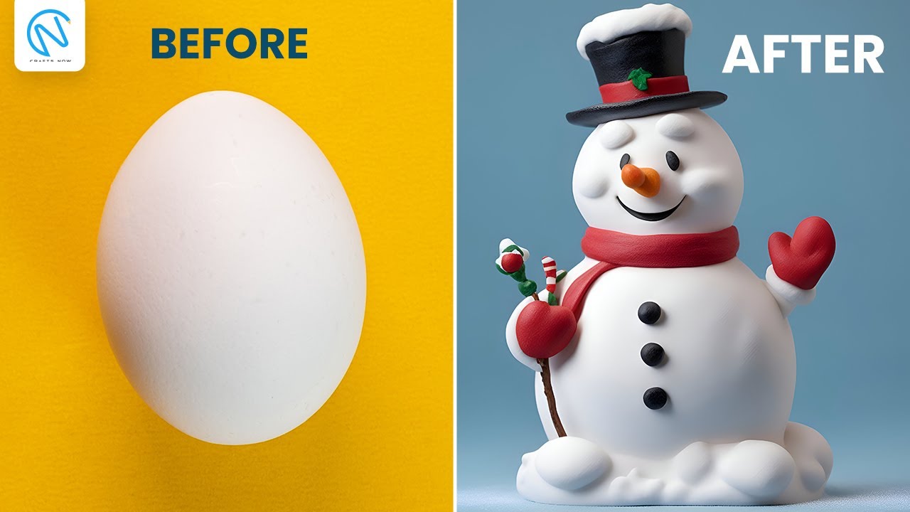 Snowman Making with Egg Shell | Craft Ideas For Kids | Christmas Craft ...