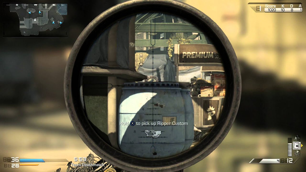 call of duty ghosts USR SNIPER RIFLE - YouTube