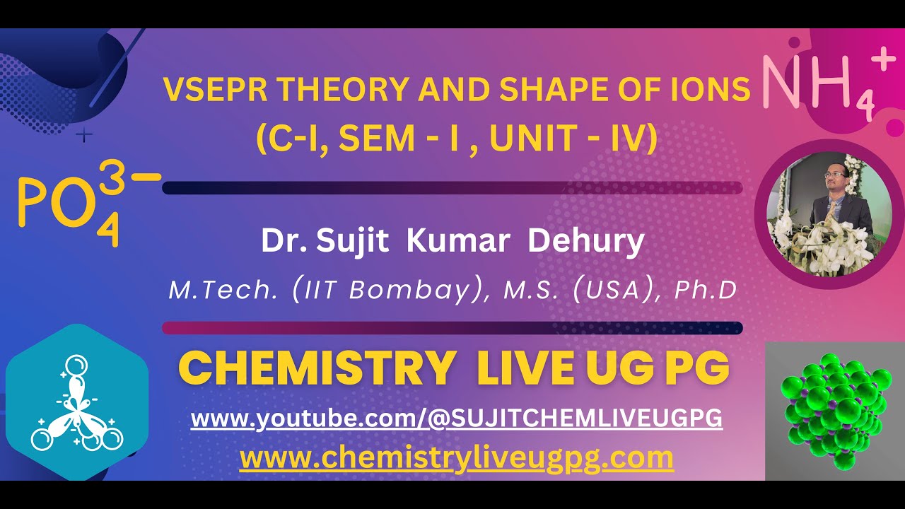VSEPR THEORY AND SHAPE OF IONS - YouTube