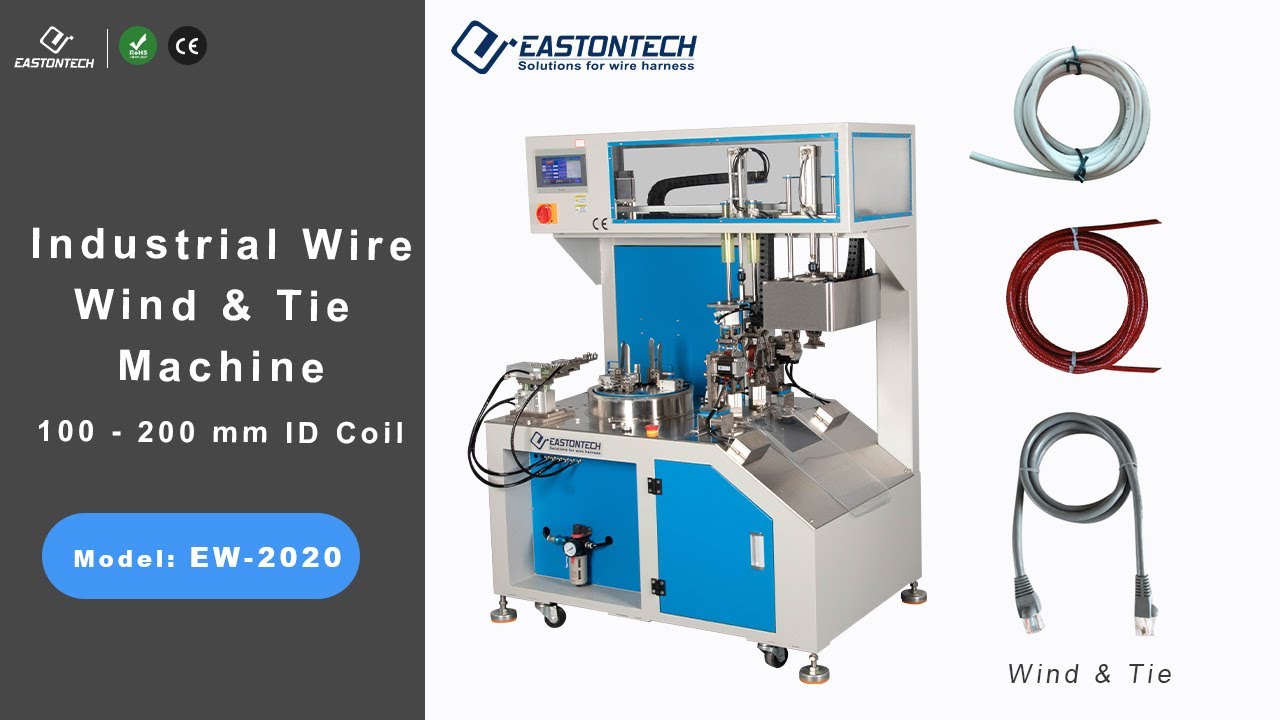 EW-2020 Automatic Wire Winding and Tying Machine (circle shape, double ...