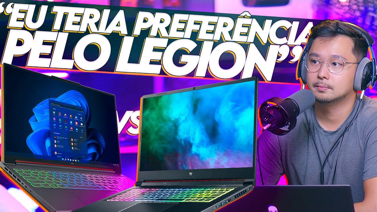 Qual melhor linha de notebooks gamer 2023? Acer Predator vs Lenovo ...