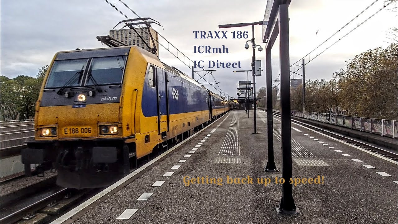 The classic IC Direct accelerates through Amsterdam Lelylaan! - Passage ...