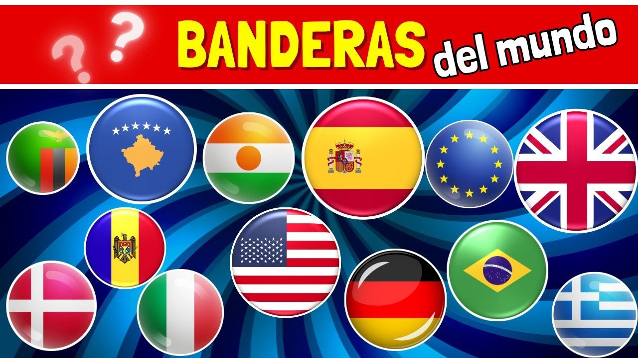 BANDERAS del MUNDO🌎 50 BANDERAS y 3 OPCIONES 🤯¿ Cuánto sabes ?🤔 adivina ...