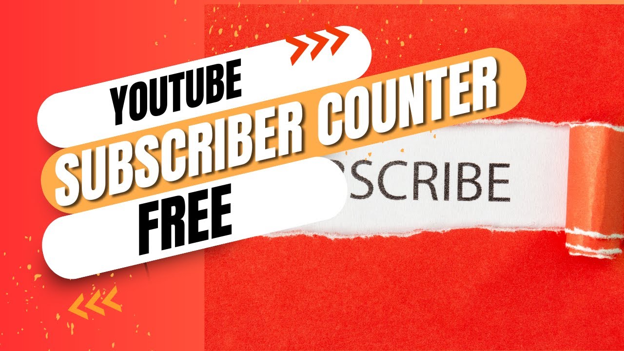YouTube Subscriber Counter - Free & Fast ! - YouTube