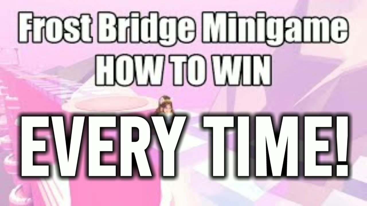 *New* How to always win Frost Bridge MiniGame in Adopt Me ( Roblox ...