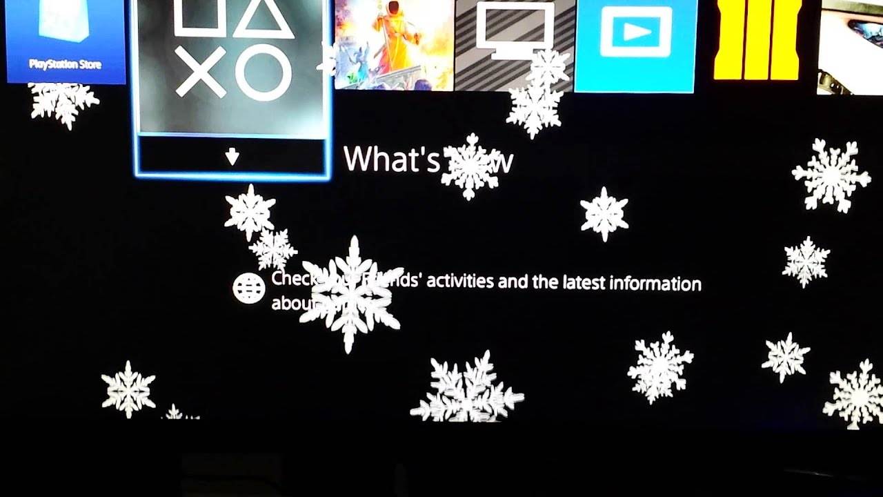 [PS4 Themes] 3d Christmas Winter Flakes Dynamic Theme - YouTube