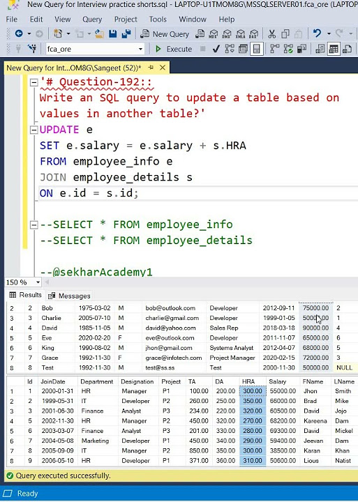 Sql Interview Question 192 Sql Mysql Oracle Interview Shorts Reels Coding
