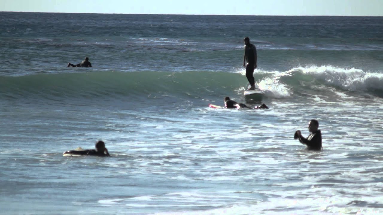 Surfing County Line California on a glassy day. - YouTube
