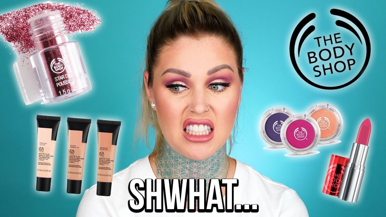 FULL FACE REVIEW The Body Shop Makeup | KristenLeanneStyle - YouTube