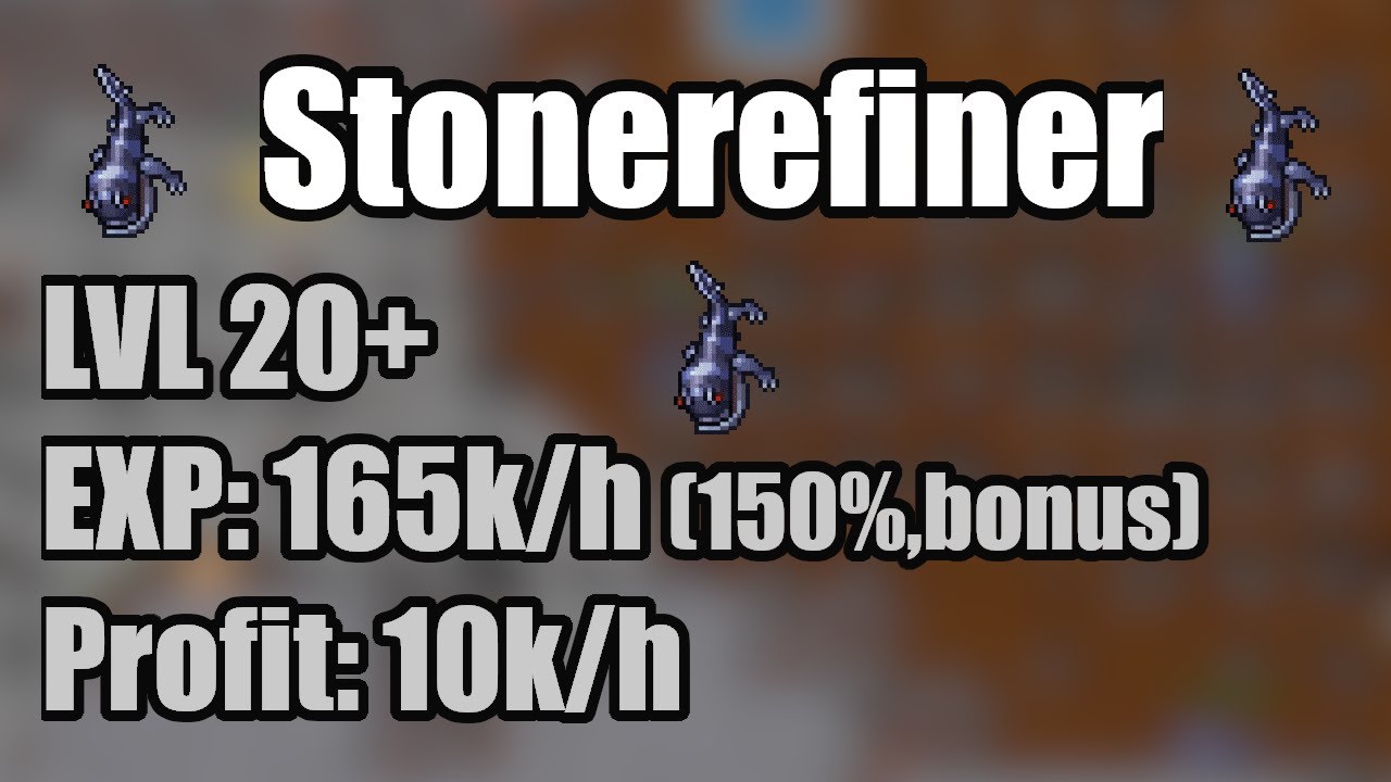 Stonerefiner - EK lvl 28 (Exp: 160~170k/h, stamina bonus) & (Profit: 10k/h) - YouTube