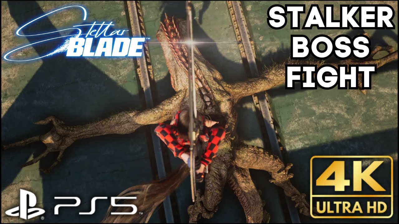 Stellar Blade Stalker Boss Fight | Boss Challenge Gameplay | PS5 | 4K ...