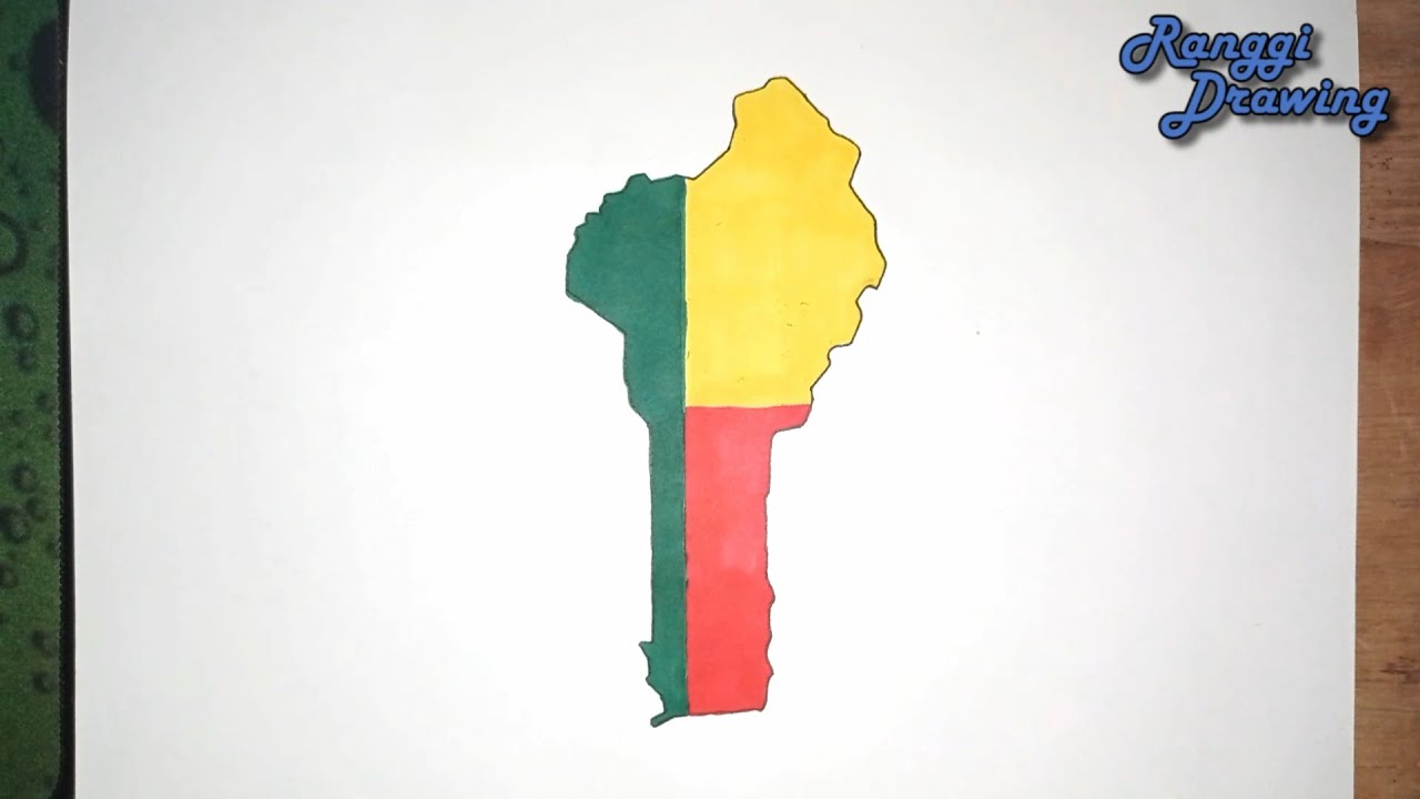 How to Draw Map of Benin - YouTube