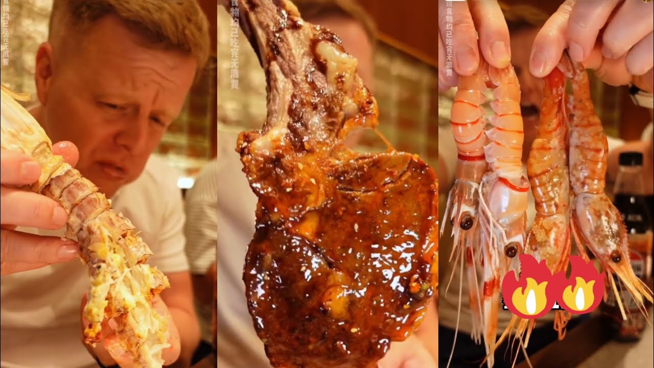 asmr spicy eating seafood|asmr eating seafood spicy mukbang show|# ...