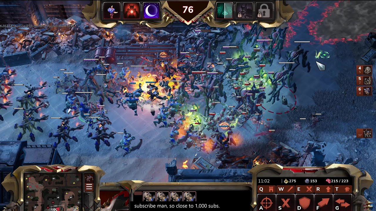 Stormgate 1v1 ladder infernals grind... much loss, no wins, very hard ...